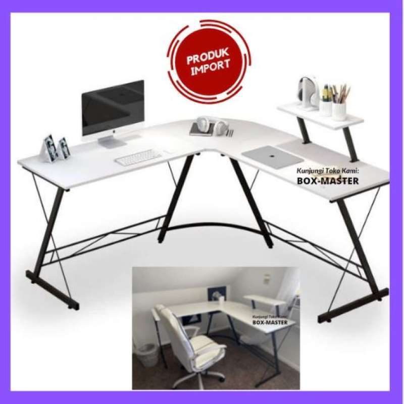 Jual Meja L Gaming Meja Kerja Bentuk L Meja Sudut Corner Table L Shape ...