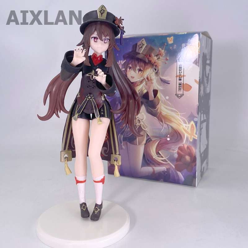 Promo 19cm Genshin Impact Hu Tao Figure Hutao Genshin Impact Klee ...
