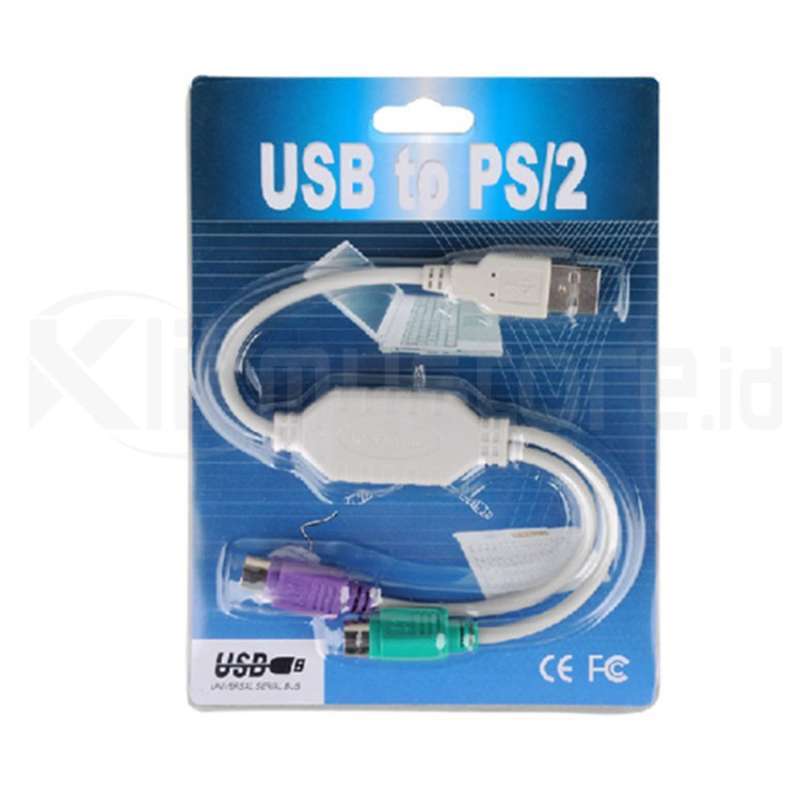 Jual USB to Dual PS2 Cable Active Adapter Keyboard Mouse Converter Kabel di Seller KLIKMYSTORE ...