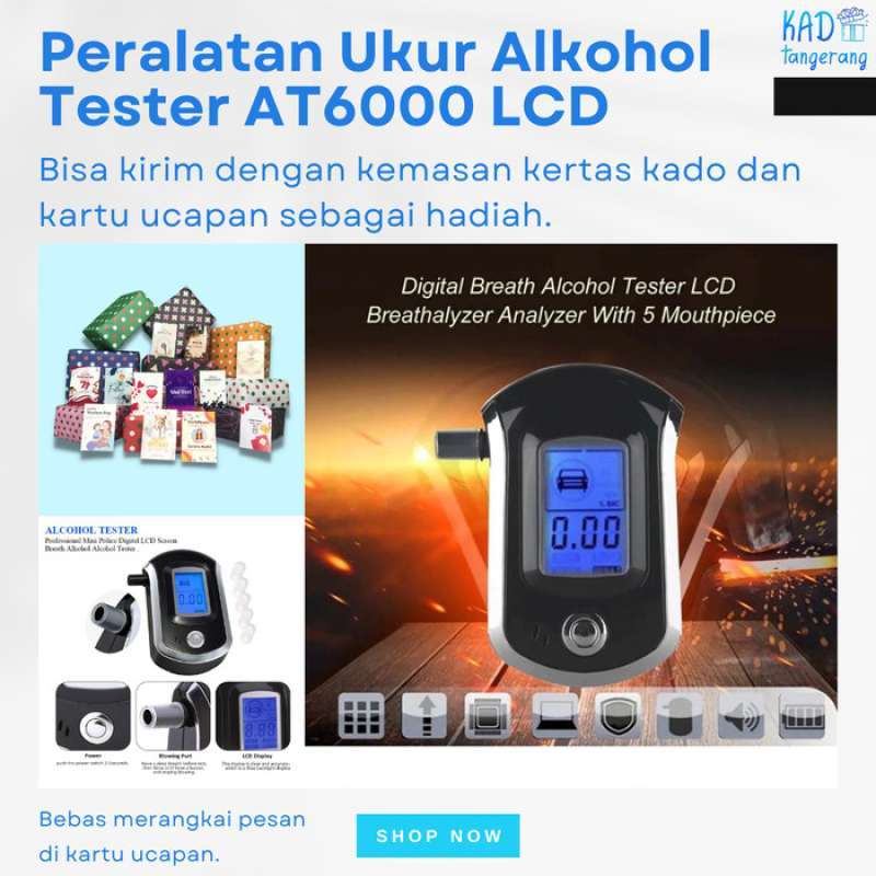 Promo alcohol tester digital analyzer ukur kadar tingkat alkohol at6000 ...