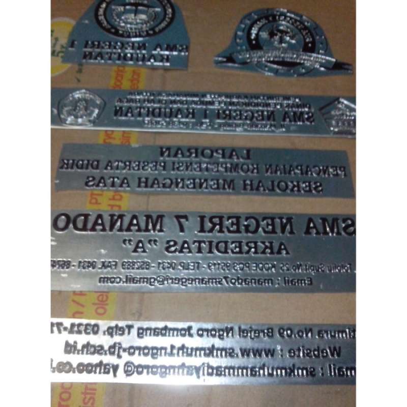 Jual Plat Embos Untuk Logo Ukuran Custom Di Seller Rakki Store - Meruya ...
