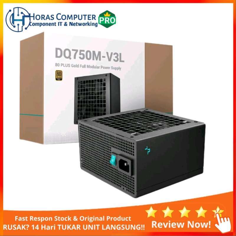 Jual PSU DEEPCOOL DQ7500M V3L 750W 80+ Gold Fully Modular Silent ...