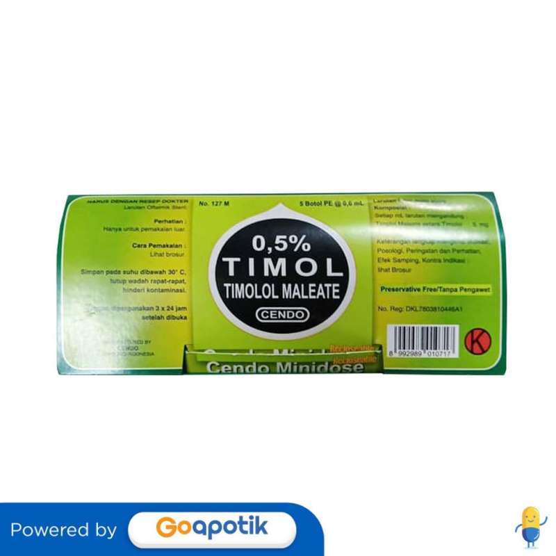 Jual CENDO TIMOL 0,5% 5 X 0.6 ML MINIDOSE di Seller Apotek Era Farma ...