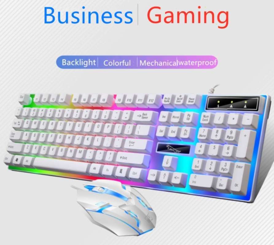 Promo Mouse Gaming+Keyboard Set Led Rgb Kabel Mouse Plus Keyboard Set ...