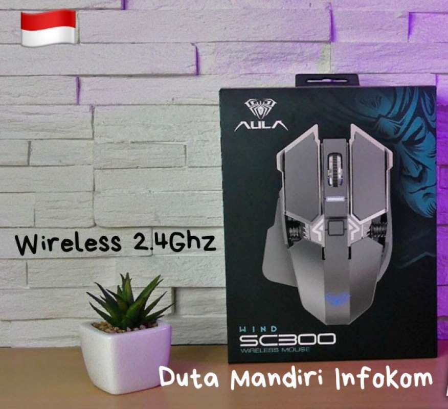 Promo Aula Sc-300 Wireless 2.4Ghz Rechargeable Lithium Battery Gaming ...