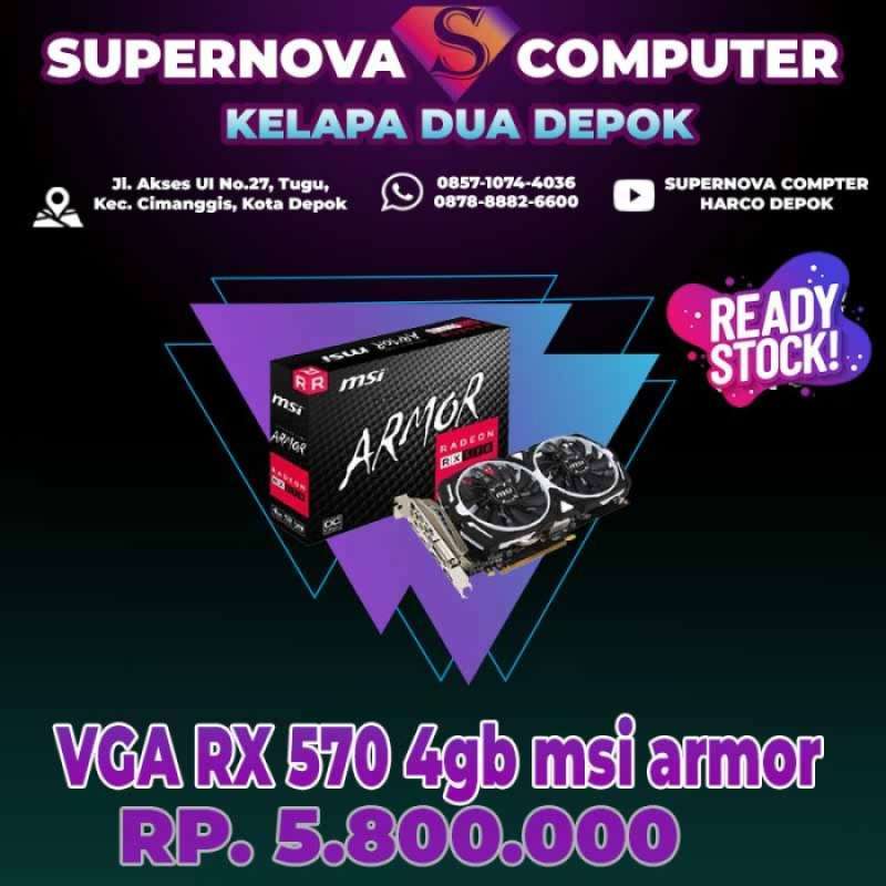 Promo Vga Rx 570 4Gb Msi Armor Diskon 23% di Seller XiXiStore - Pasar ...
