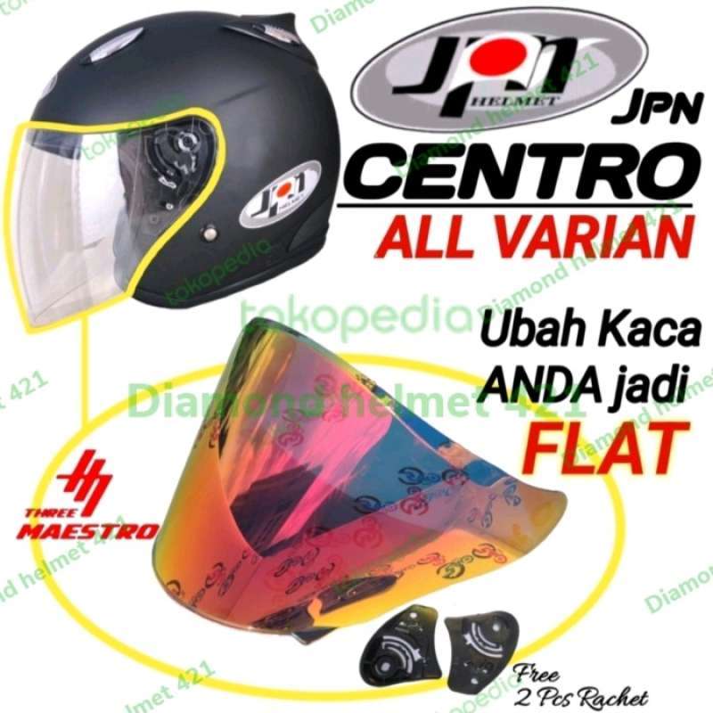 Promo Kaca Helm Jpn Centro Visor Helmet Flat Venom Diskon 23% di Seller ...