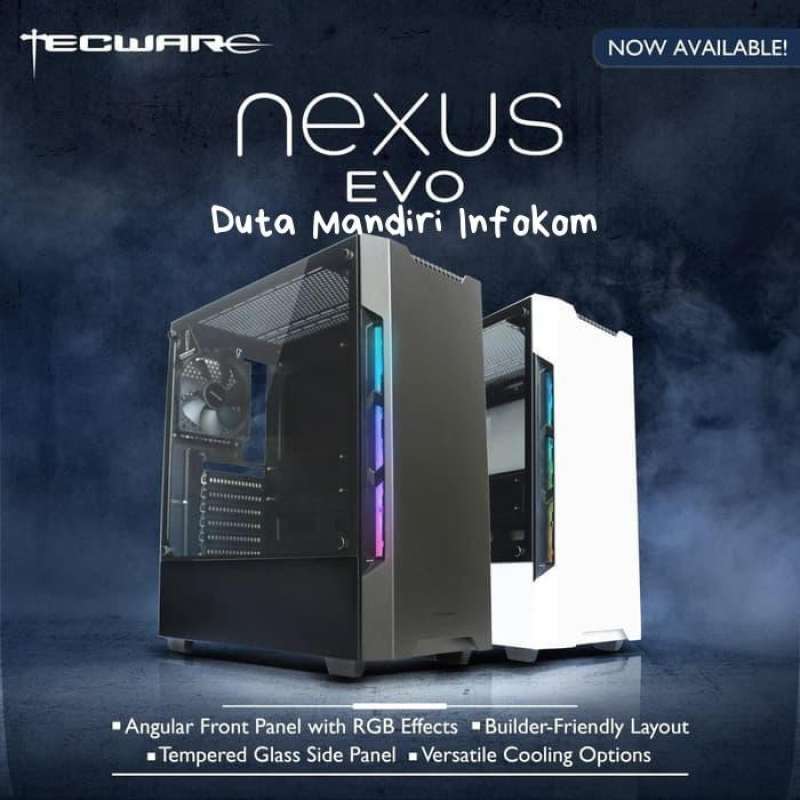 Promo Tecware Nexus Evo Black - Tempered Glass Mid Tower Atx Case Diskon 23% di Seller XiXiStore ...
