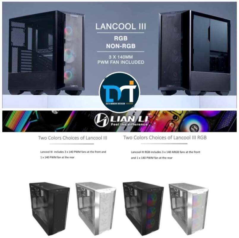 Promo Lian Li Lancool Iii Mesh I Rgb - Tempered Glass E-Atx Gaming Case ...