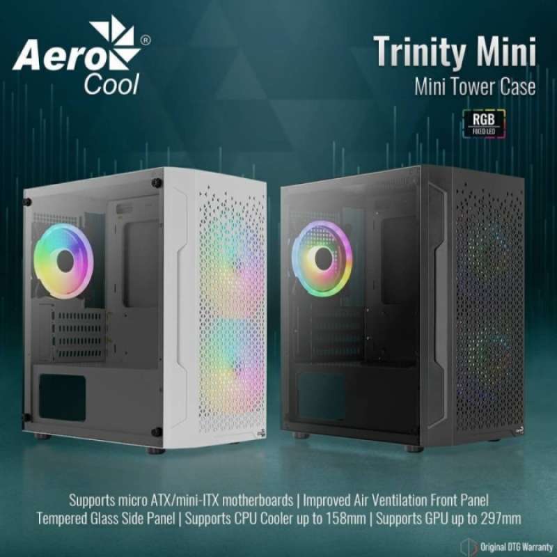 Promo Casing Aerocool Trinity Mini V2 Frgb - Matx Casing Gaming Trinity ...