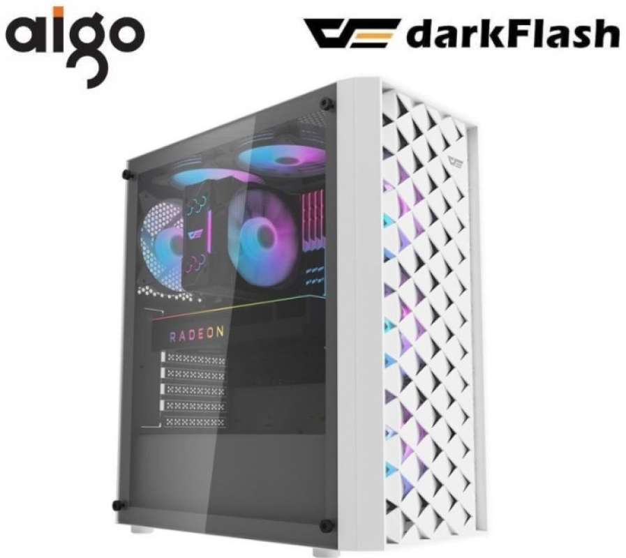 Promo Darkflash Dk351 Atx Pc Case - Putih Diskon 23% Di Seller ...