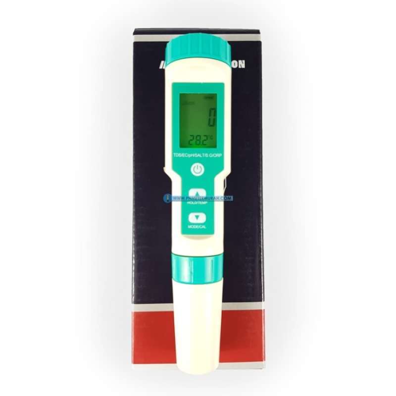 Promo Salinity Ph Tds Ec Orp Sg Temp Tester 7in1 Water Meter Salt Ph C