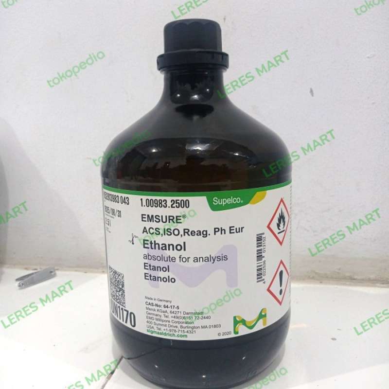 Promo Ethanol Absolute Merck 2.5L Diskon 17% di Seller Mahanani Store 4 - Cikoko, Kota Jakarta ...