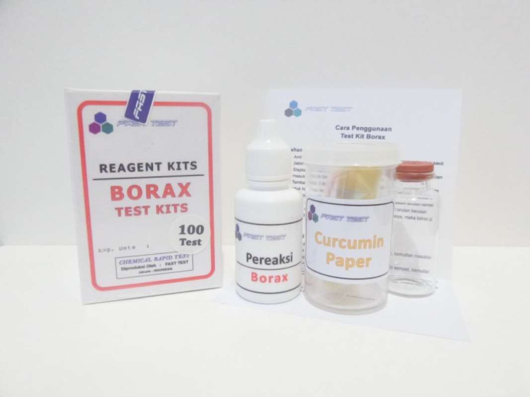 Promo Reagent Uji Kandungan Boraks (Borax), Test Kit Borak 100 Test ...