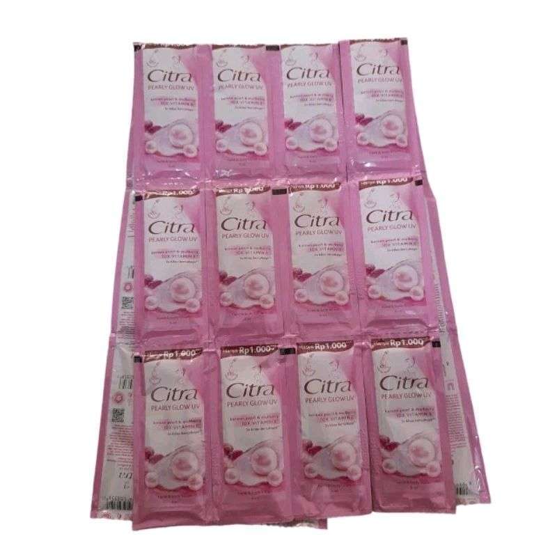 Jual Citra Hand & Body Pearly Glow Uv 9ml Sachet - 6sct Di Seller ...