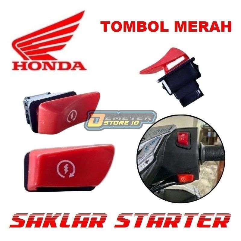 Jual Saklar Tombol Starter Engine Dimmer Warna Merah Vietnam Lampu Beam ...