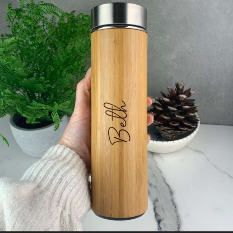 Jual Tumbler Bambu Botol Bambu Bisa Custome Nama Logo High Quality Di ...