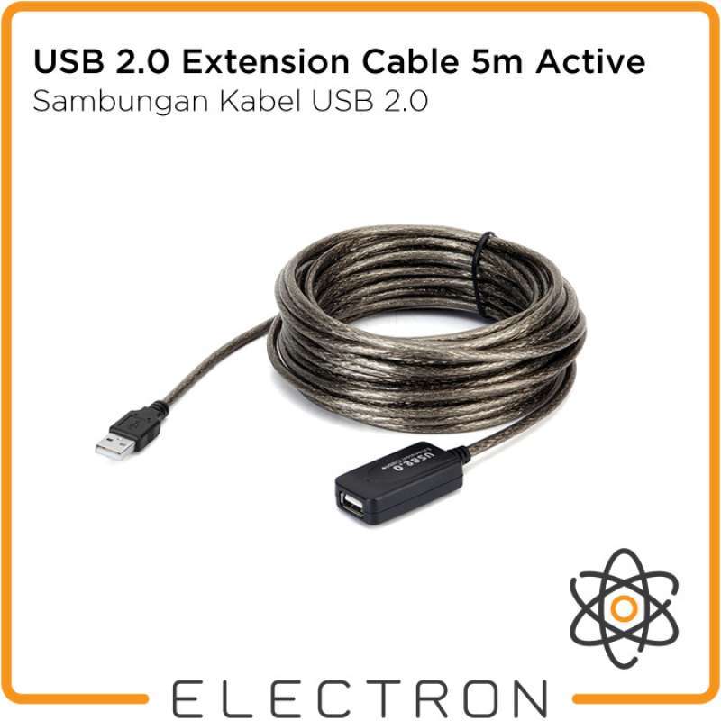 Promo Usb 2.0 Extension Cable 5M Active Kabel Extender Aktif Male To Female Diskon 23% di Seller ...