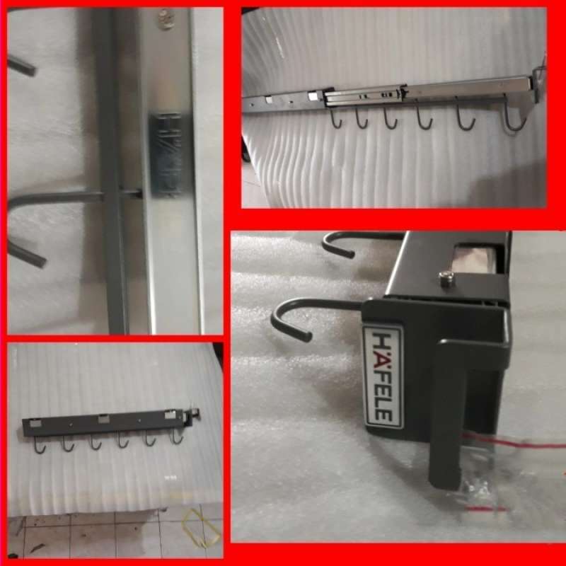 Jual Hafele Pan Hanger Rack Rak Simpan Gantung Tarik Teflon Pan Panci ...