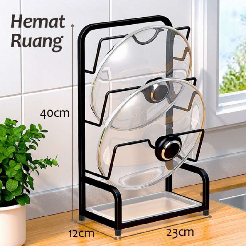 Jual Rak Penutup Panci Talenan Gantungan Tatakan Tutup Panci Dapur Pot ...