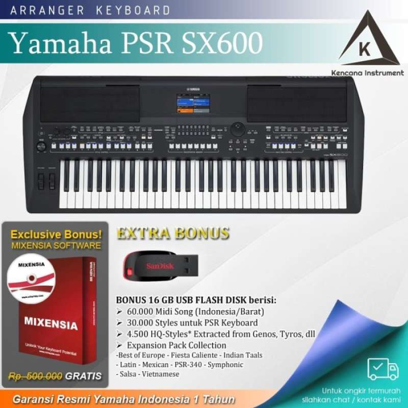 Promo Yamaha PSR SX 600/ PSR SX600/ PSRSX600 Keyboard Arranger(penerus ...