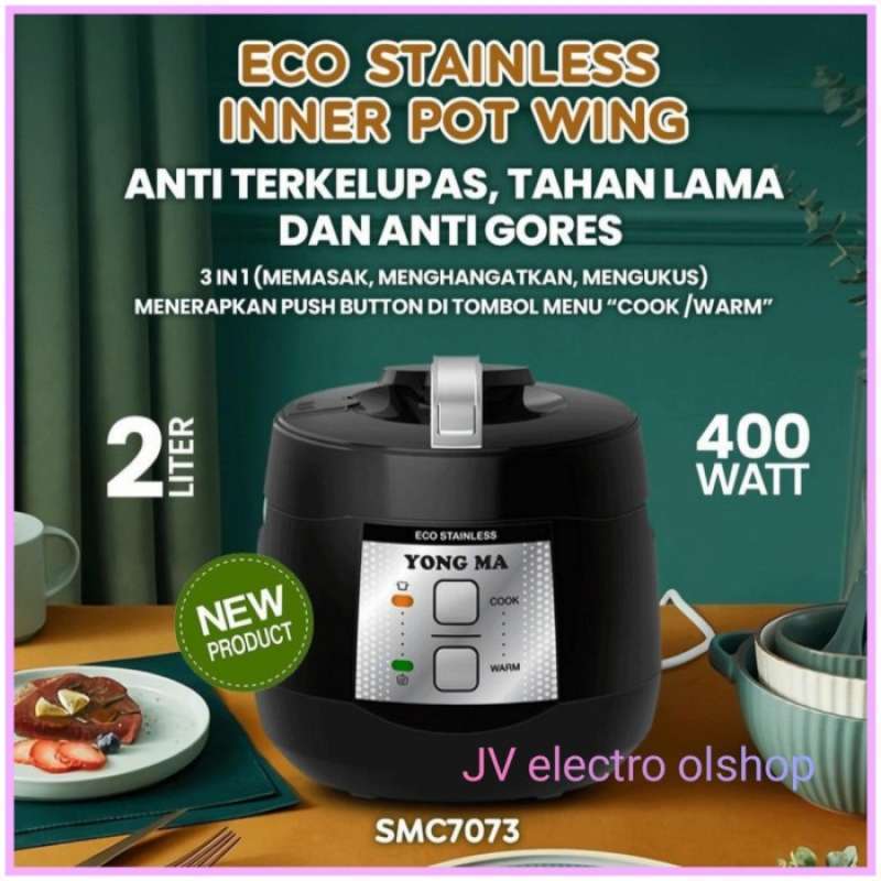 Jual Magic Com Yongma SMC7073 - 2L / YONG MA SMC 7073 Stainless Steel ...