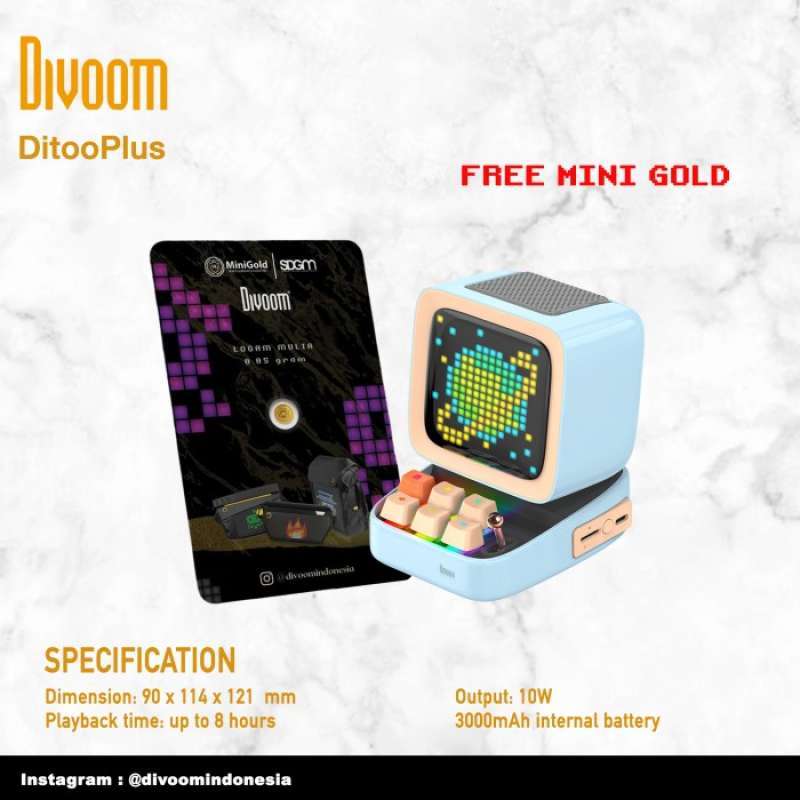 Jual Divoom Speaker Ditoo (original) Garansi Resmi 1 Tahun Di Seller Laris Plaza - Cengkareng ...