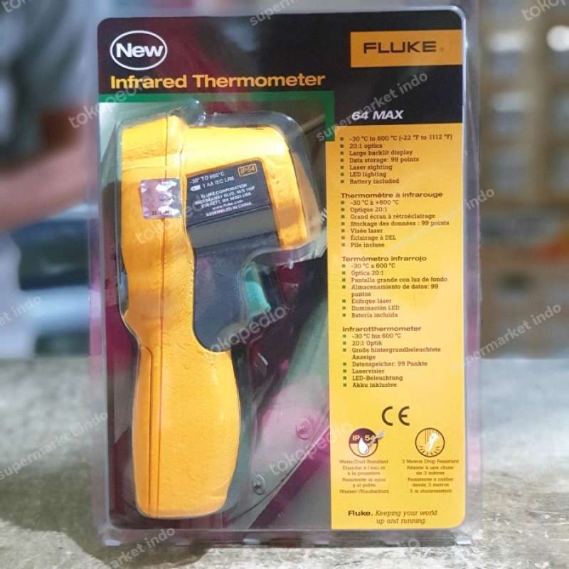 Promo Fluke 64 Max IR suhu thermometer infrared laser termometer gun ...