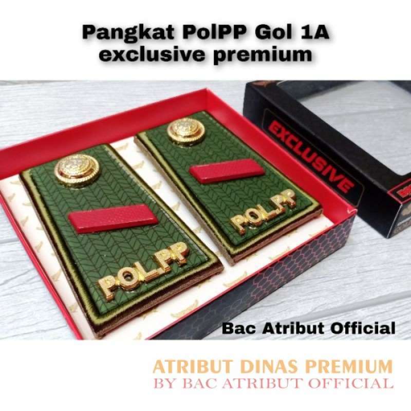 Promo Tanda Pangkat PolPP Golongan 1a (juru muda) Akrilik BY BAC ...