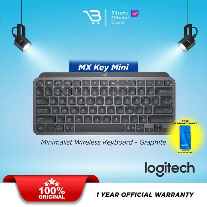 Jual Logitech MX Keys Mini Wireless Illuminated Keyboard - Graphite di ...