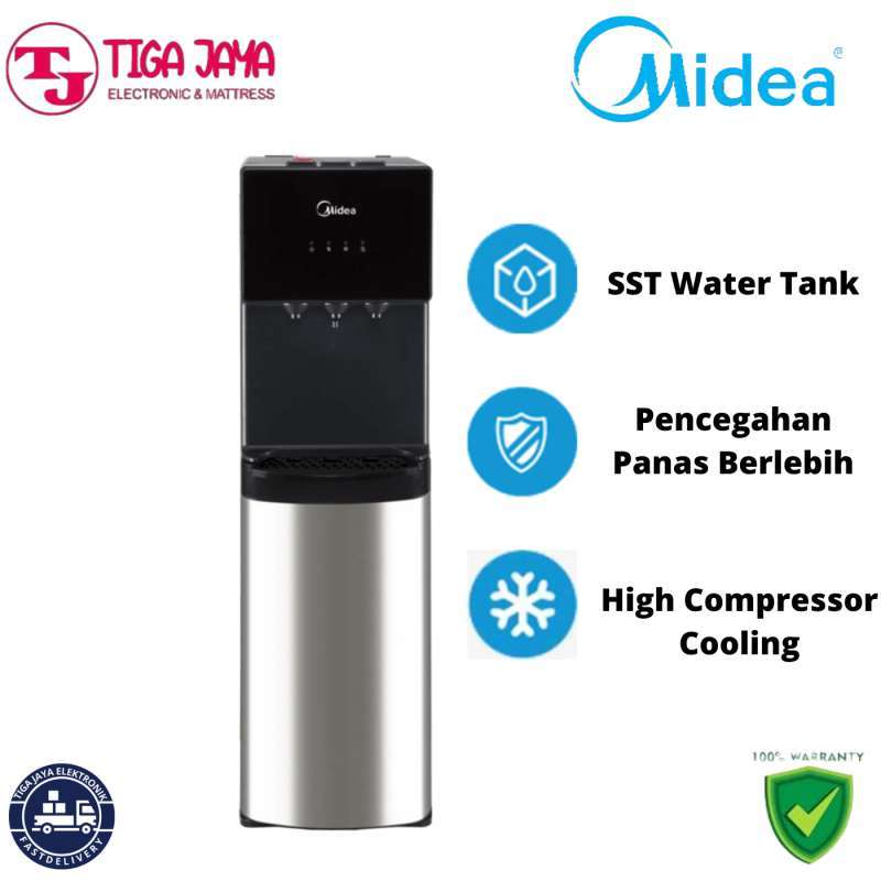 Jual MIDEA YL1567B DISPENSER AIR GALON BAWAH HOT NORMAL COLD YL-1567B ...