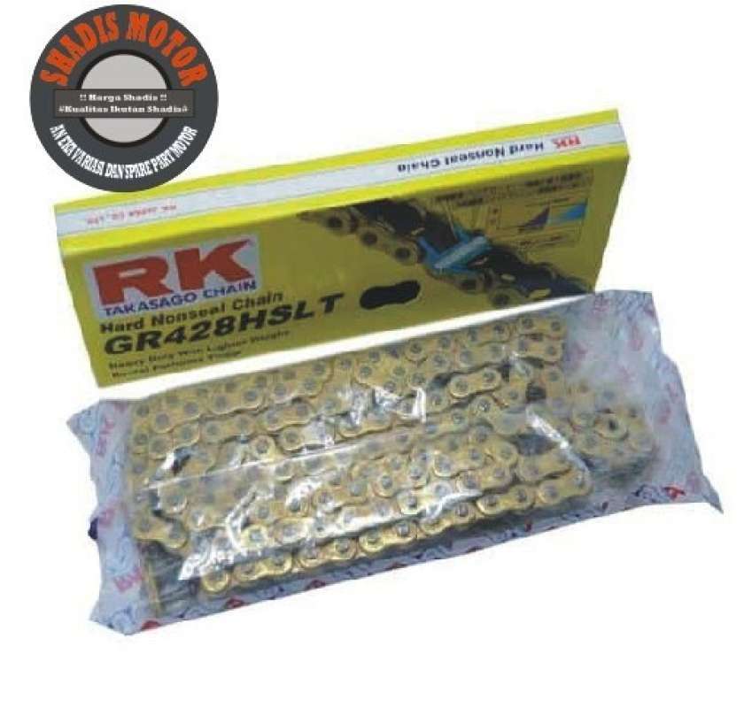 Promo Rantai Motor Merk Rk Takasago Chain Ukuran 428 Hslt - 130 Warna ...