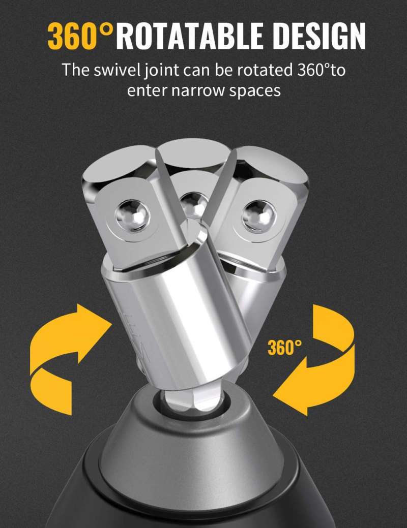 Jual Tool Gift for Man, 3-Piece Power Drill Sockets Adapter Sets, 360 ...