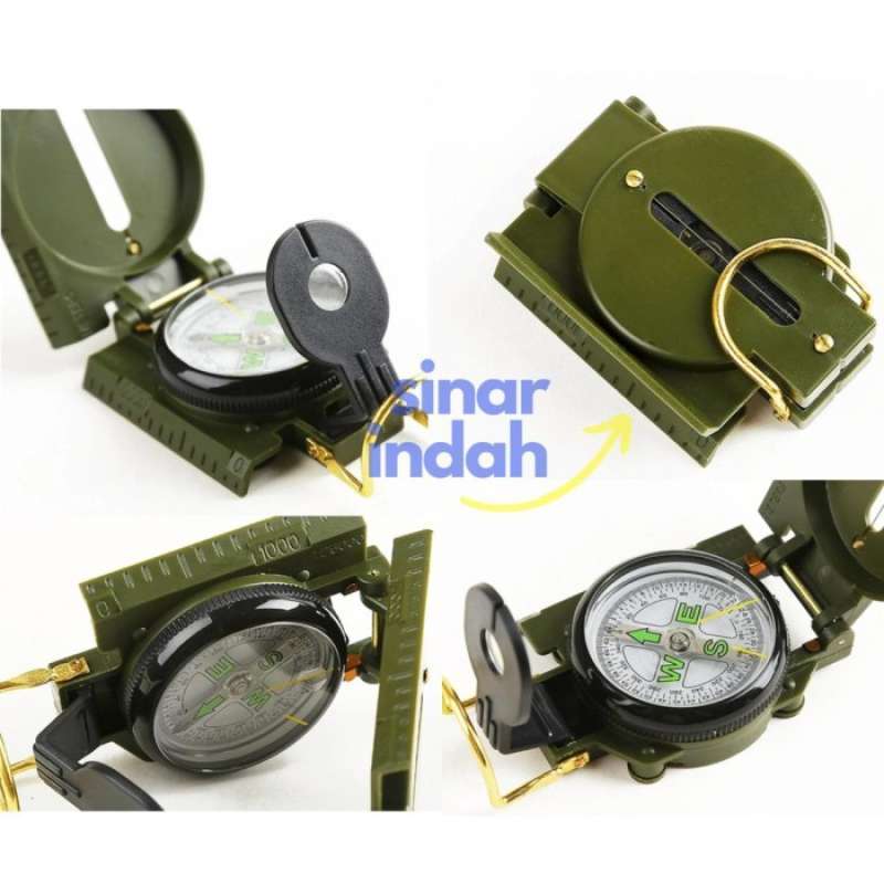 Jual Kompas Bidik Besi Lensatic Army Compass Petunjuk Arah Mata Angin ...