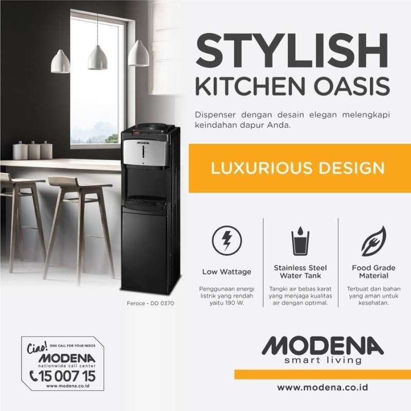 Jual Dispenser Air Modena Galon Atas Dd0370 - Batam Di Seller Cbr ...