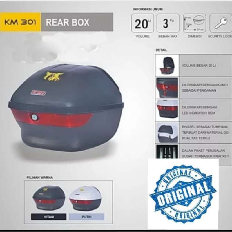 Jual Box Motor Kmi 301 Box Motor Volume Besar - Hitam Di Seller Dorami ...