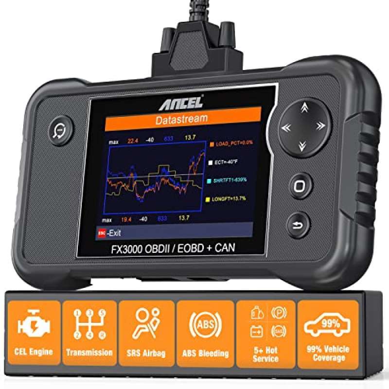 Promo ANCEL OBD2 Scanner FX3000 Elite Code Readers Scan Tools, Battery ...