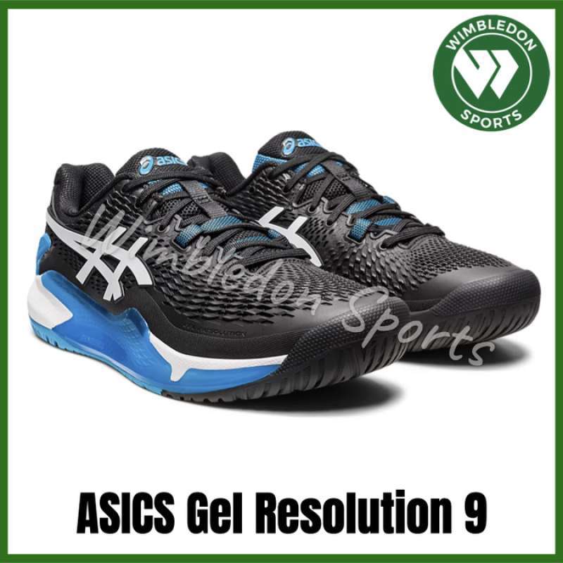 Jual Sepatu Asics GEL-RESOLUTION 9 Black/White / Sepatu ASICS ORIGINAL ...