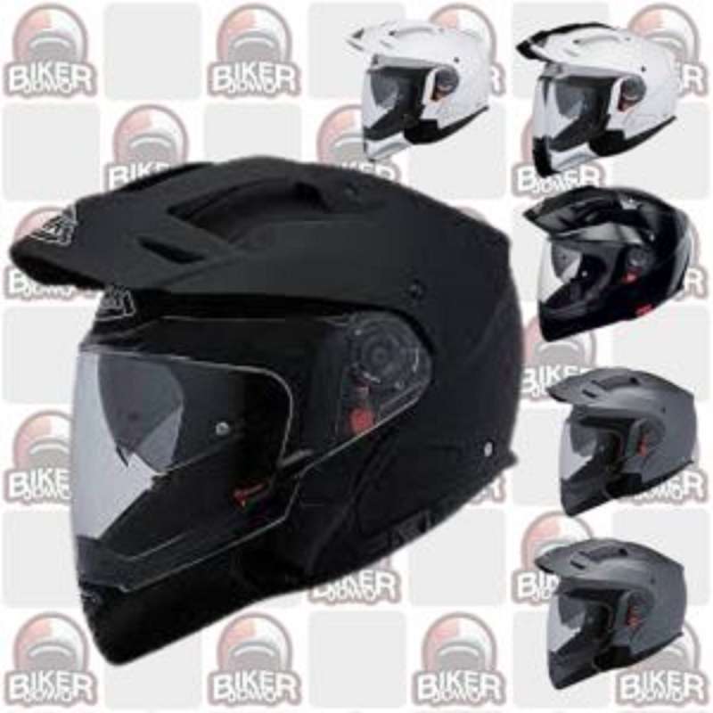 Jual Helm Modular Smk Hybrid Evo Full Flip Up Touring Motor Biker Di ...