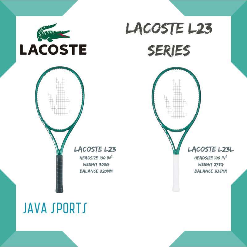 Promo Raket Tenis Lacoste L23 Series Premium Tennis Racket Original ...