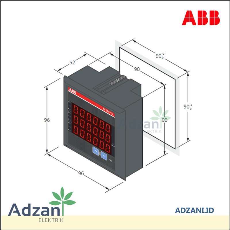 Jual Abb M1m 12 Modbus Digital Multi Meter 1syg207581r4051 Power Di Seller Adzani Elektrik ...