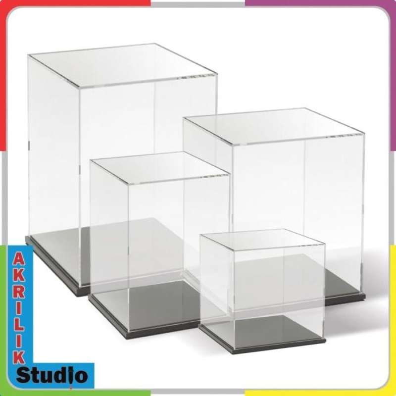 Jual Box Display Action Figure Kotak Akrilik Pxlxt 15x15x24 - Hitam Di ...