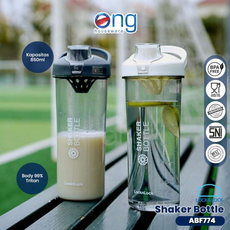 Jual Botol Air Minum Exclusive Shaker Bottle 850ml Locknlock Lock N ...