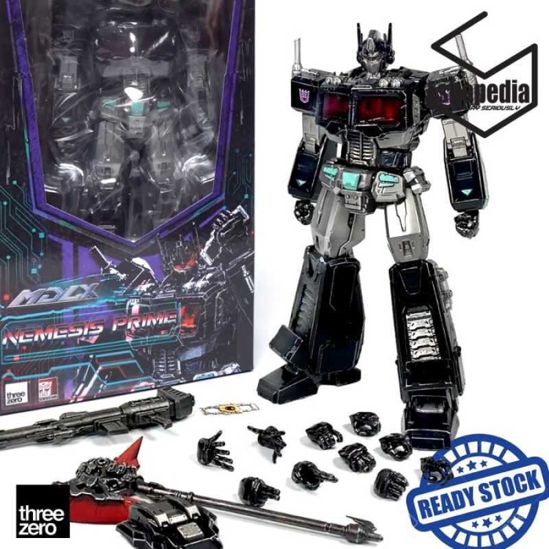 Promo Threezero MDLX Nemesis Prime Transformers Optimus Black G1 SS ...