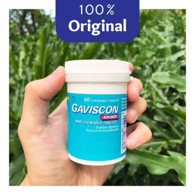 Promo Gaviscon Advance 60 Mint Chewable Tablets - Made In Uk - Original ...