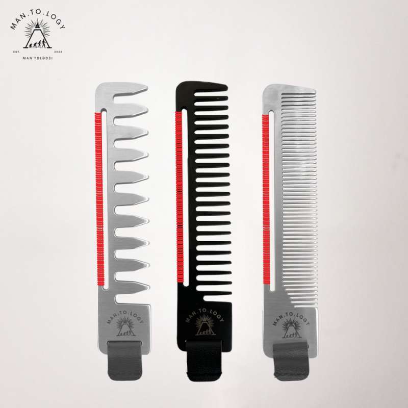 Jual The Loki Steel Pocket Comb / Sisir By Mantology X Banda Brushes ...