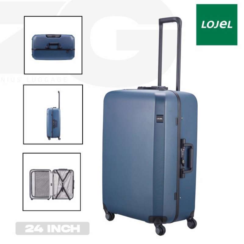 Jual koper 24 inch lojel hardcase rando frame no zipper TSA LOCK ...