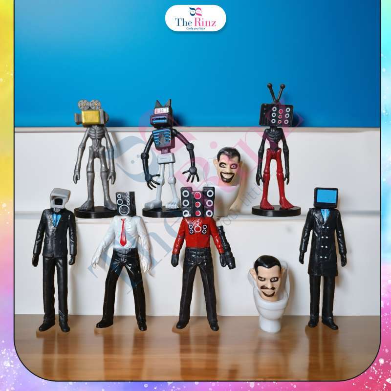 Jual Action Figure Set Skibidi Toilet Camera TV Man - Skibidi Isi 17 di ...