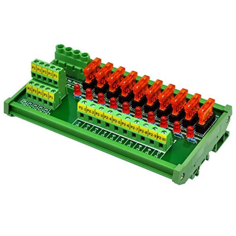Jual Electronics-Salon DIN Rail Mount 10 Position Power Distribution ...