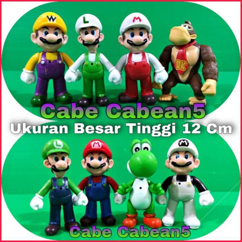 Promo Mario Bros Figure Set Isi 18 / Mainan Anak Mario Brosâ € Diskon ...
